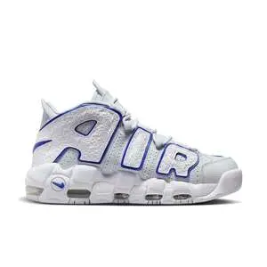 Nike More Uptempo Air High Top Sneakers - White/blue