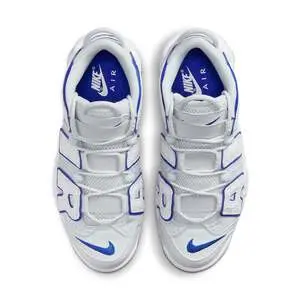 Nike More Uptempo Air High Top Sneakers - White/blue