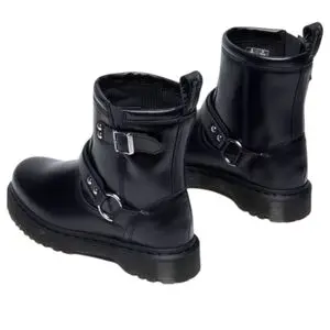Dr. Martens Anistone Harness Leather Biker Boots