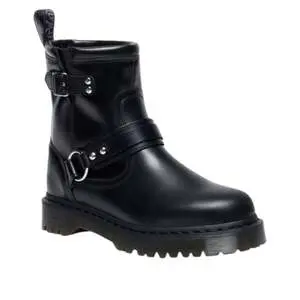 Dr. Martens Anistone Harness Leather Biker Boots