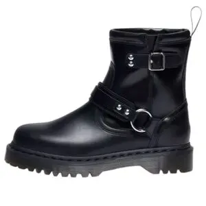 Dr. Martens Anistone Harness Leather Biker Boots