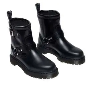 Dr. Martens Anistone Harness Leather Biker Boots