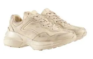 Gucci Rhyton Distressed Sneakers - Ivory