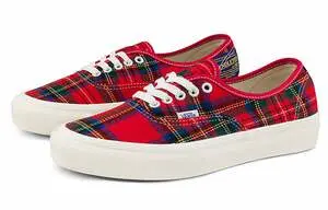 VANS Pendleton X Authentic 44 Dx Anaheim Factory Tartan Lace-up Sneakers - Red
