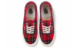 VANS Pendleton X Authentic 44 Dx Anaheim Factory Tartan Lace-up Sneakers - Red