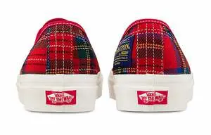 VANS Pendleton X Authentic 44 Dx Anaheim Factory Tartan Lace-up Sneakers - Red