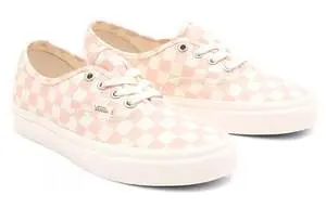 VANS Authentic Eco Theory Checkerboard Low Top Sneakers - Pink/blue