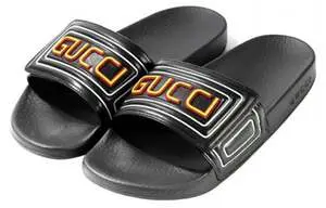 Gucci Slide Sandals With Embossed Logo