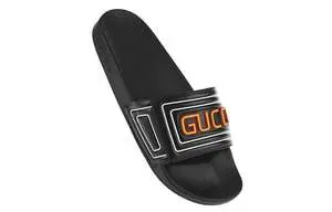 Gucci Slide Sandals With Embossed Logo