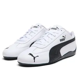 PUMA Speedcat Full Leather Sneakers - White/black