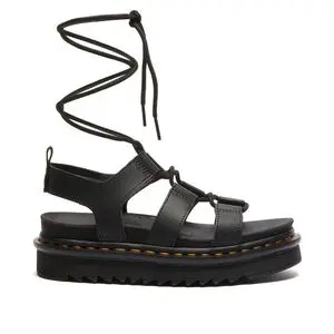 Dr. Martens Nartilla Athena Leather Gladiator Sandals - Black