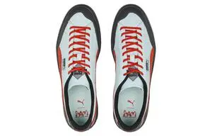 PUMA Perks And Mini X Clyde Rubber Low Top Sneakers - Light Aqua/red/black
