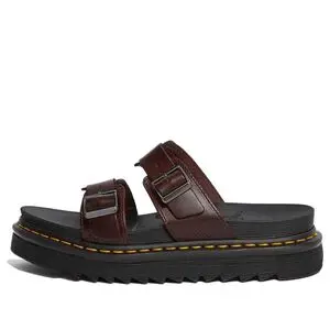 Dr. Martens Myles Brando Leather Flat Heel Sandals
