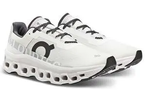 On Cloudmonster Sneakers - Undyed-white/black