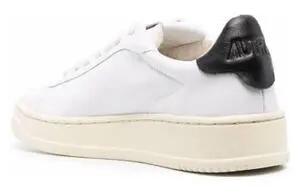 AUTRY Dallas Low Leather Sneakers - White/black