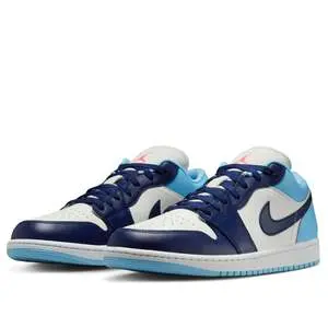 JORDAN 1 Low Sneakers - Sail/blue Chill/hot Lava