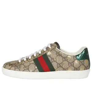 Gucci Gucci Ace GG Supreme Bees Low Top Sneakers Beige/ebony