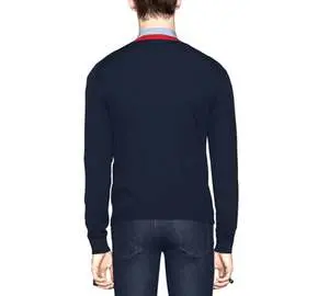 Gucci Bee Print V-neck Sweater