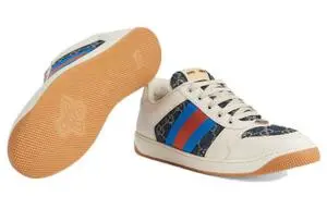 Gucci Gg Canvas Denim Screener Sneakers