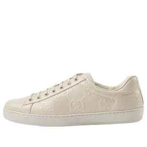 Gucci Ace Gg Embossed Sneakers - White