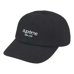 Supreme Harris Tweed® 6-panel Cap - Black