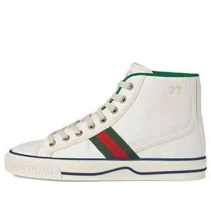 Gucci Gucci Tennis 1977 High Top Sneakers White/green/red