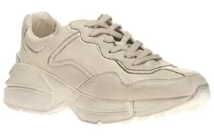 Gucci Rhyton Leather Lace-up Sneakers - Ivory Leather