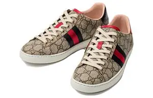 Gucci Ace Gg Supreme Sneakers - Beige/ebony