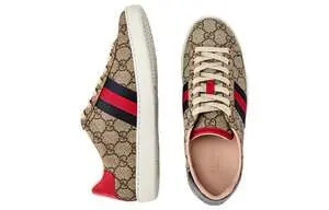 Gucci Ace Gg Supreme Sneakers - Beige/ebony