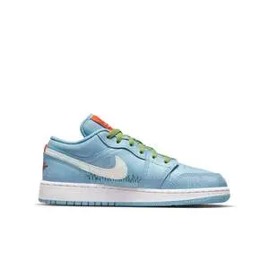 JORDAN 1 Low Se Stitch Sneakers - Blue