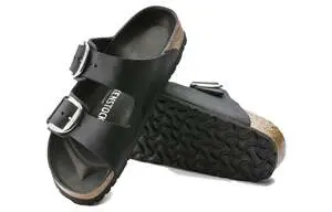 BIRKENSTOCK Arizona Big Buckle Sandals - Black