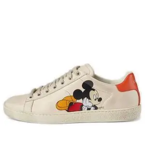 Gucci X Disney Ace Low Top Sneakers - Cream