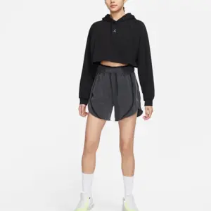 JORDAN Crop Pullover Fleece Hoodie
