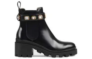 Gucci Ankle Boot With Embellished Belt