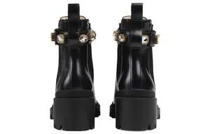Gucci Ankle Boot With Embellished Belt