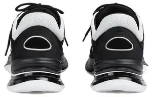Gucci Run Sneaker In Black Suede - Black/white