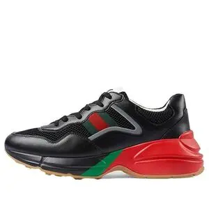 Gucci Rhyton Sneakers - Black/red/green