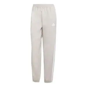Adidas Train Essentials 3 Stripes Woven Pants - Beige/white