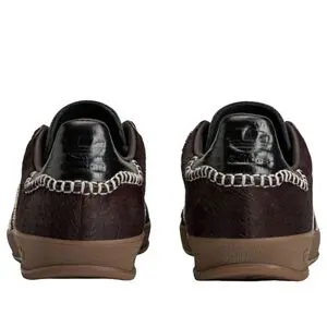 Adidas X Wales Bonner Gazelle Indoor "pony Hair" Sneakers - Brown/black