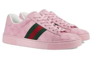 Gucci Ace Sneaker With Web Detail - Pink