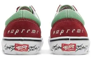 VANS Supreme X Old Skool 'barbed Wire Green - Red/green