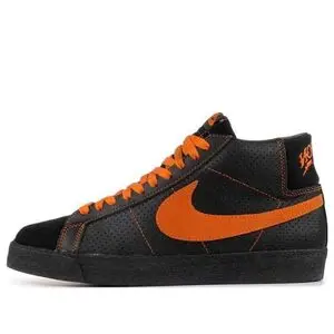 Nike Blazer High Top Lace Up Sneakers - Black/orange
