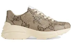 Gucci Rython 100 Monogram Sneakers - Beige