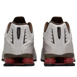 Nike Shox R4 Sneakers - White/red/grey