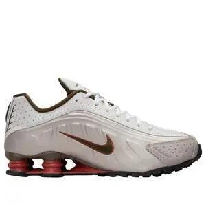 Nike Shox R4 Sneakers - White/red/grey
