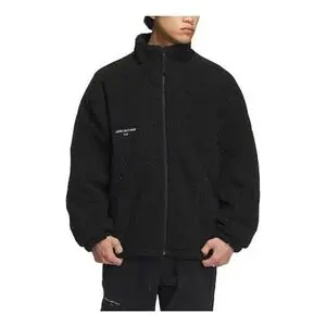 Adidas Fleece Zip-up Jacket - Black