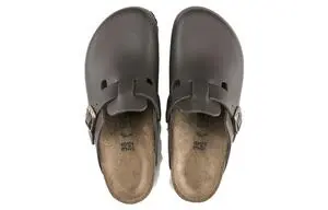 BIRKENSTOCK Boston Leather Clogs - Brown