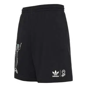 Adidas Originals Cartoon Print Straight Shorts - Default Color