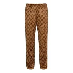 Gucci Gg Technical Jersey Jogging Pant - Brown