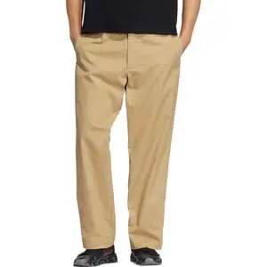 Adidas Originals Embroidered Solid Color Trousers - Khaki